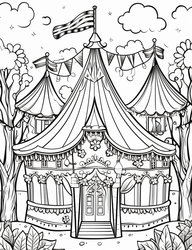 Color Craftables | Coloring Pages | Carnival & Circus - Attractions