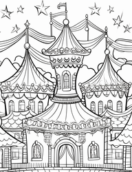 Color Craftables | Coloring Pages | Carnival & Circus - Attractions