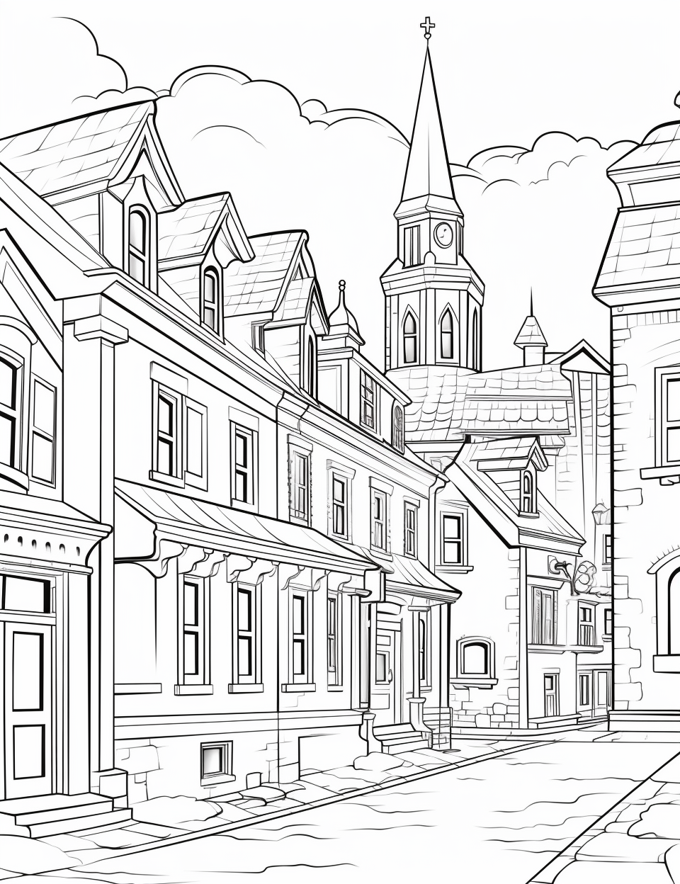 Color Craftables | Coloring Pages | Historic Inn Coloring Pages