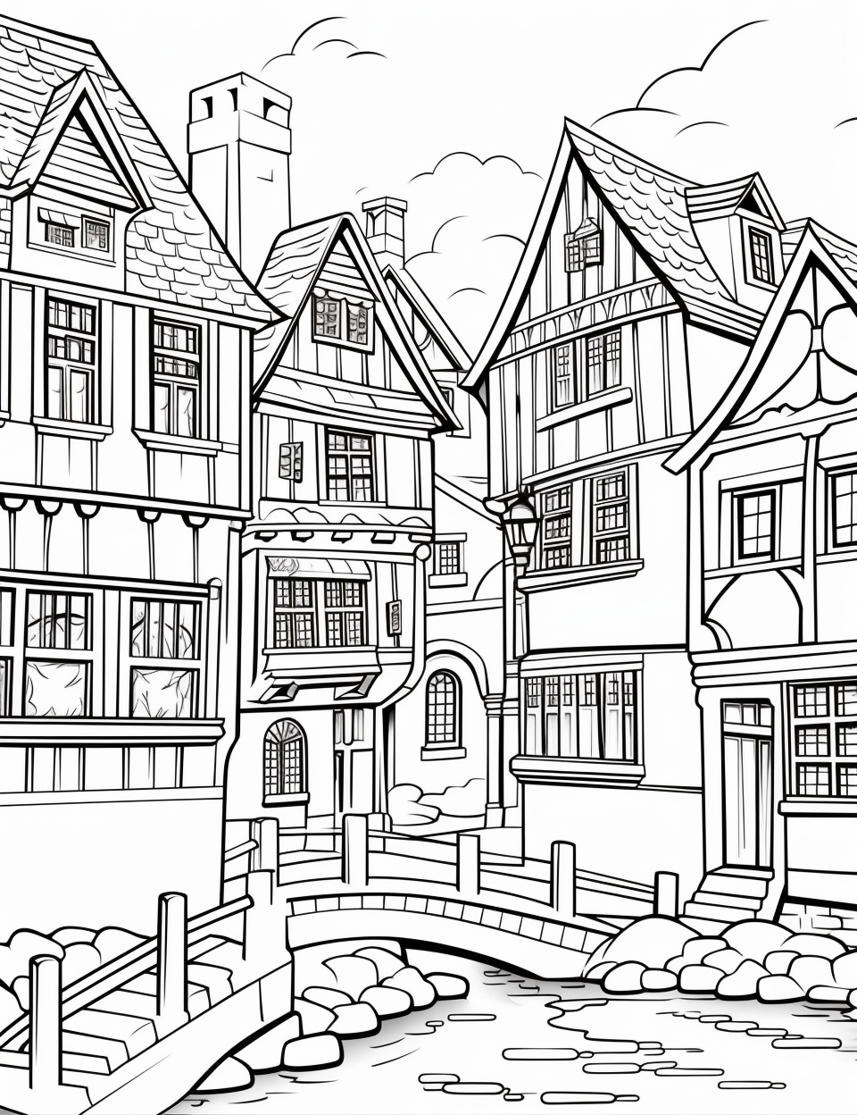 Color Craftables | Coloring Pages | Historic Inn Coloring Pages