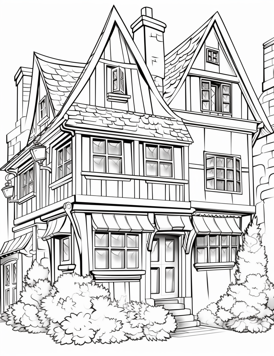 Color Craftables | Coloring Pages | Historic Inn Coloring Pages