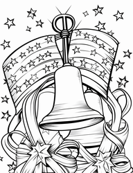 Color Craftables | Coloring Pages | Holiday - 4th of July - Liberty Bell