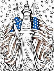 Color Craftables | Coloring Pages | Holiday - 4th of July - Liberty Bell
