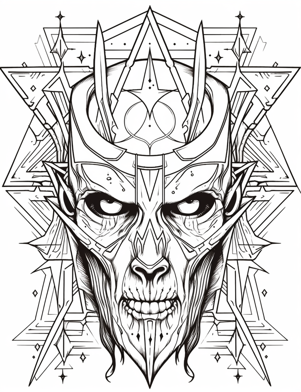 Color Craftables | Coloring Pages | Horror & Gothic - Occult