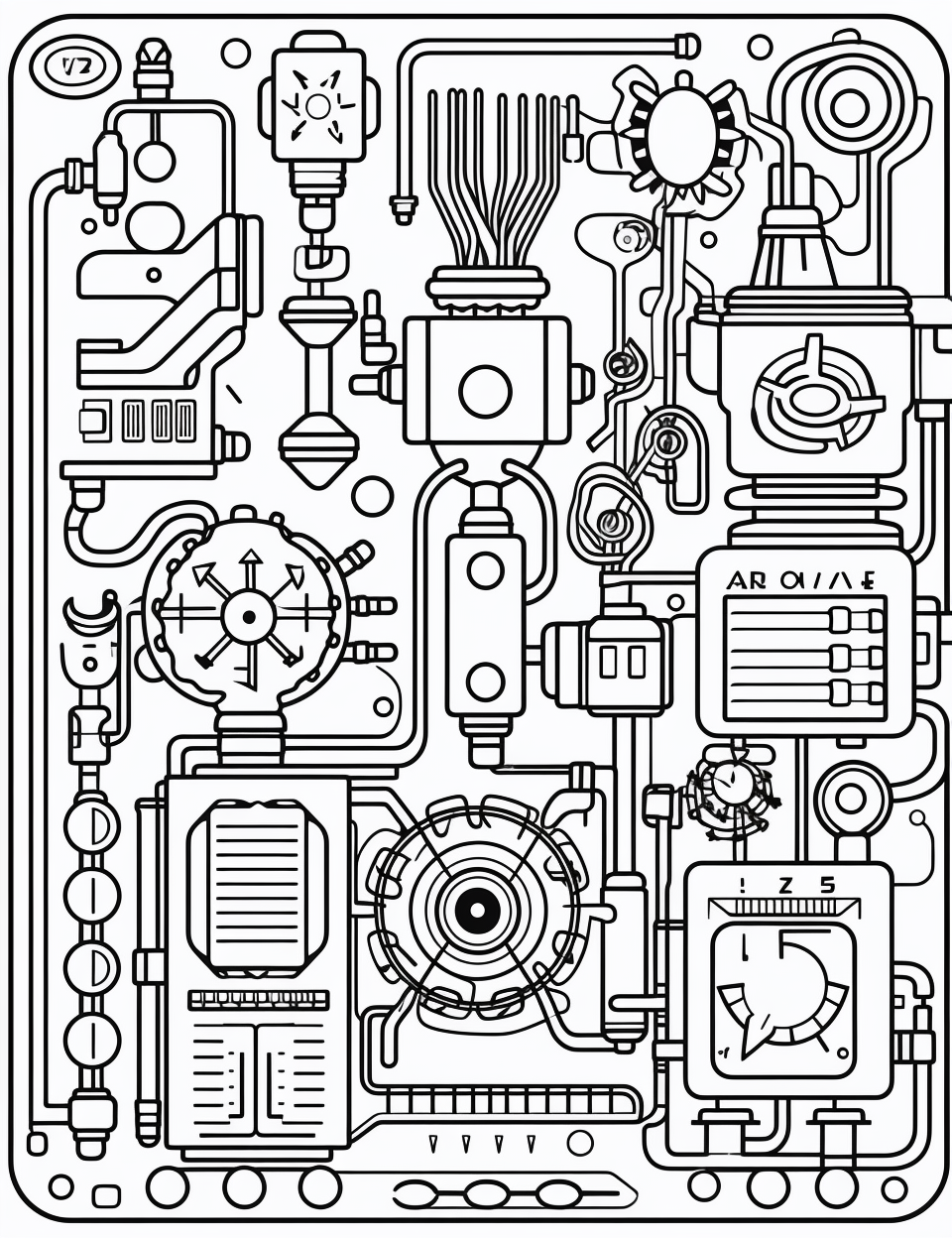 Color Craftables | Coloring Pages | Objects - Electronics