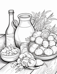 Color Craftables | Coloring Pages | Food & Beverage - Cooking Scenes ...