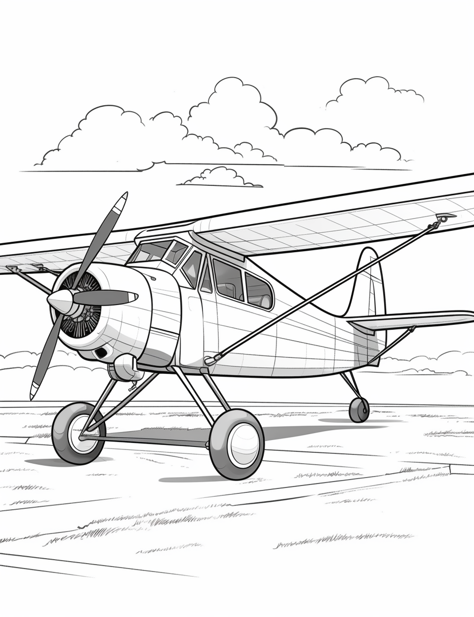Color Craftables | Coloring Pages | Ultralight Aircraft Coloring Pages