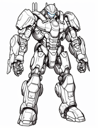 Color Craftables | Coloring Pages | Anime & Manga - Mecha - Robots