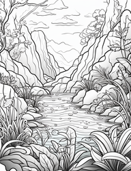 Color Craftables | Coloring Pages | Nature - Water Bodies - Iceberg