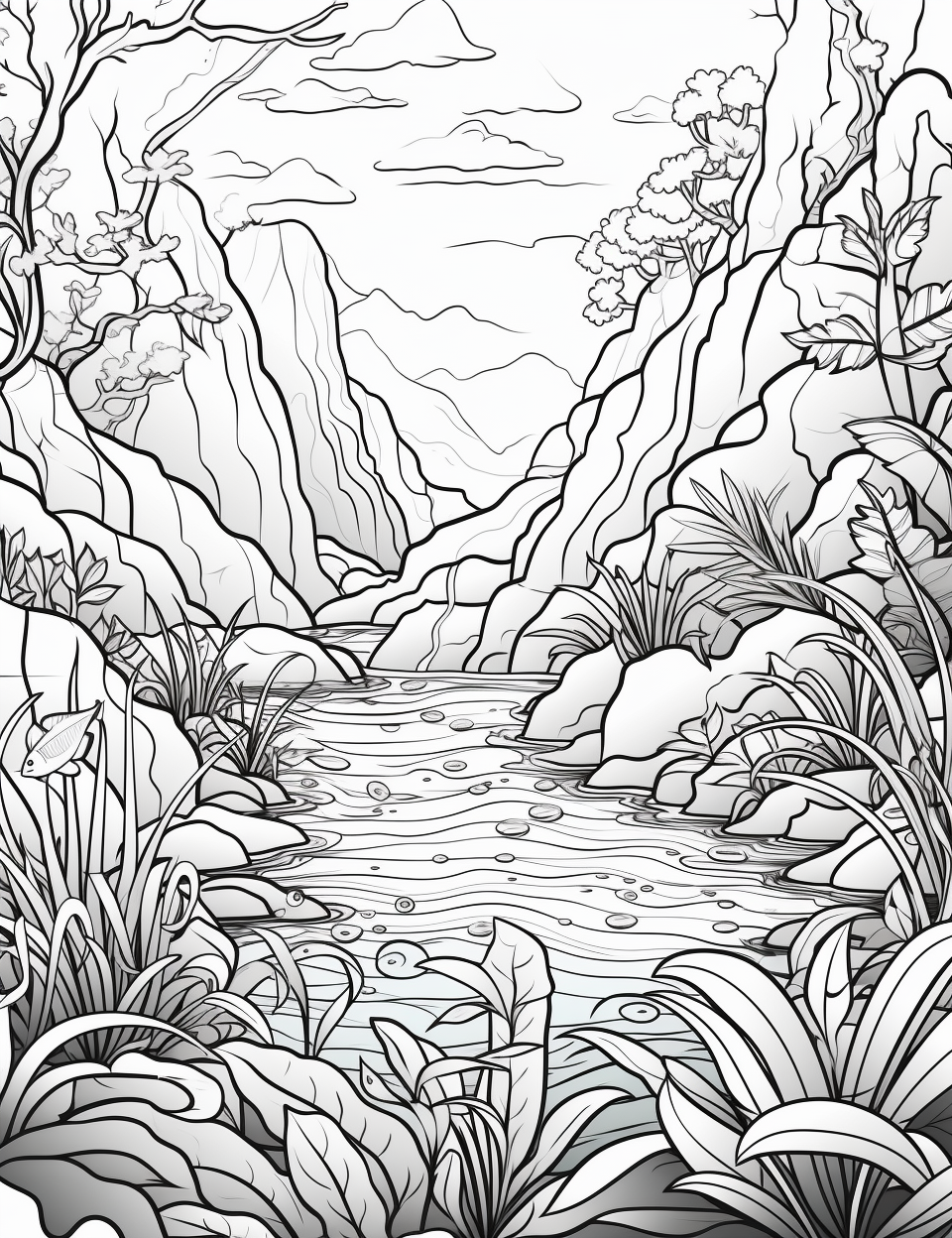 Color Craftables | Coloring Pages | Nature - Water Bodies - Iceberg