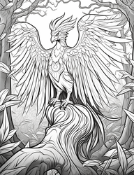Color Craftables | Coloring Pages | Mythical Creatures - Phoenix ...
