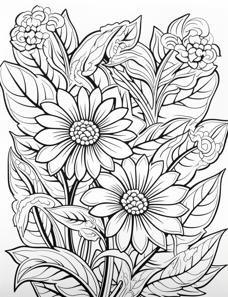 Color Craftables | Coloring Pages | Nature - Flowers