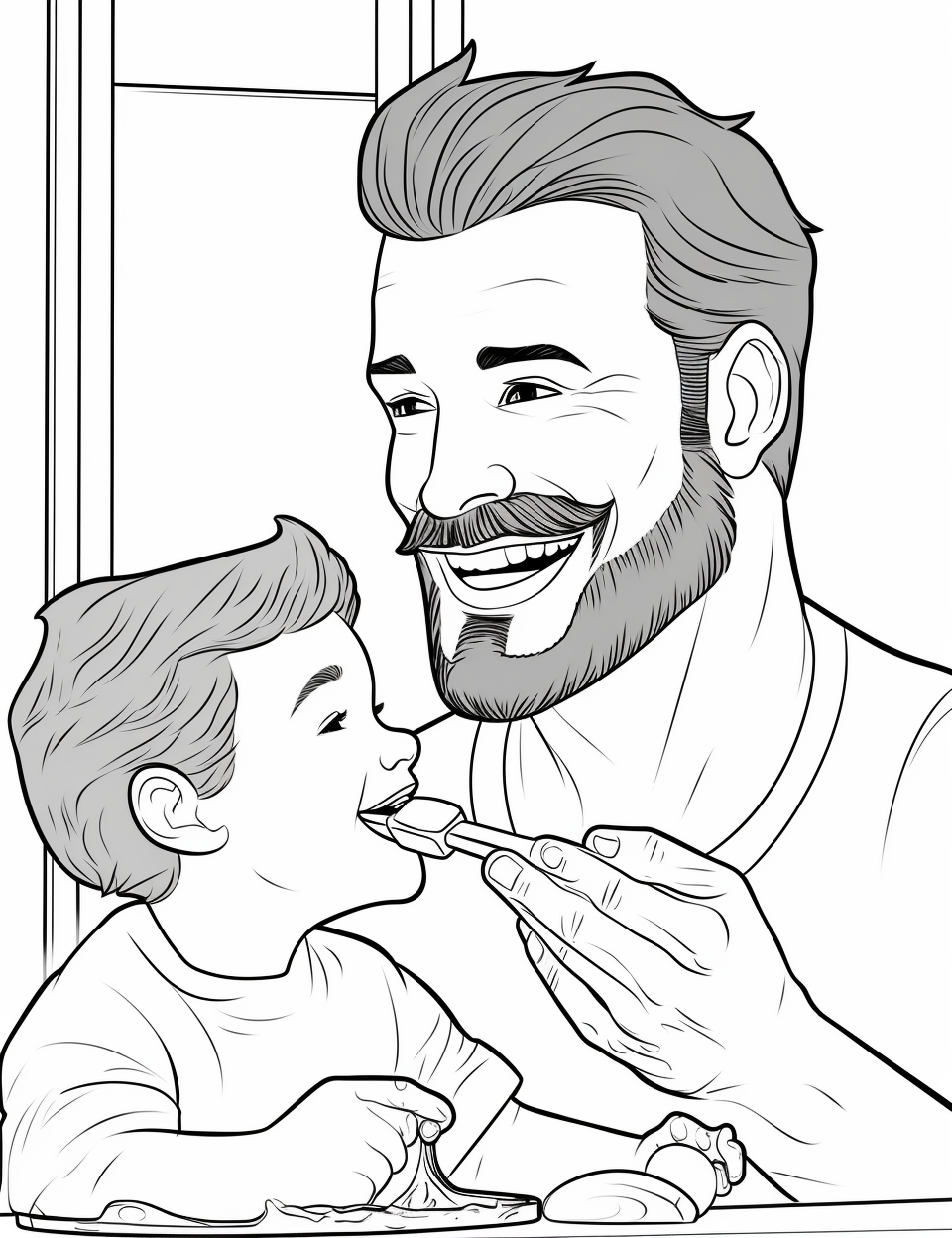 Color Craftables | Coloring Pages | Father's Day Shaving Kit Coloring Pages