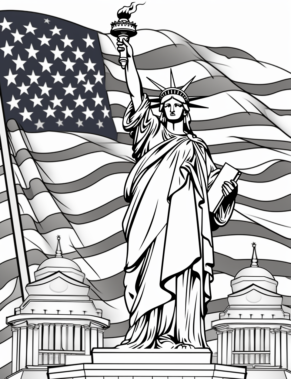 Color Craftables | Coloring Pages | Holiday - 4th of July - Statue of ...