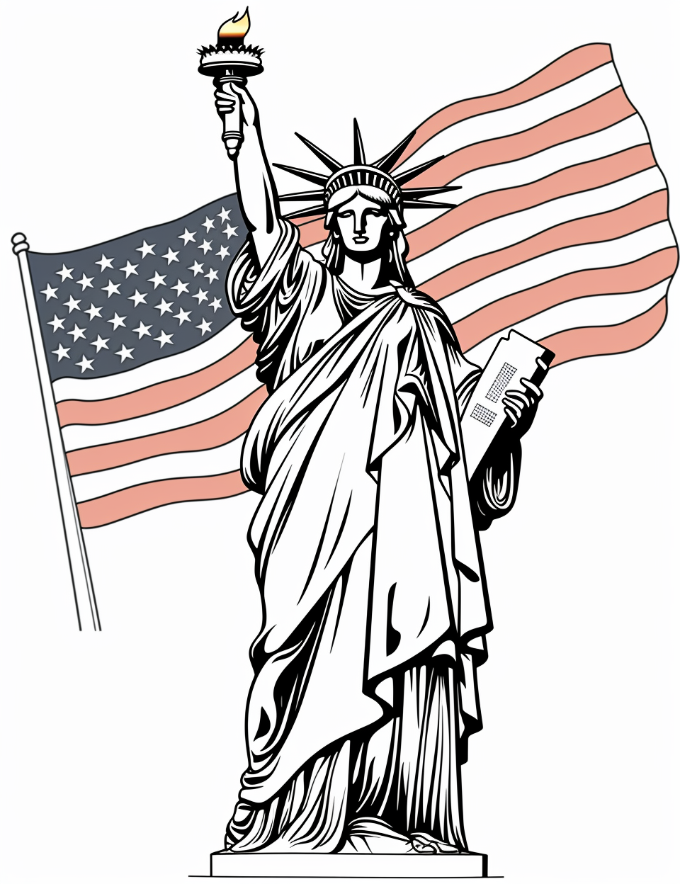 Color Craftables | Coloring Pages | Holiday - 4th of July - Statue of ...