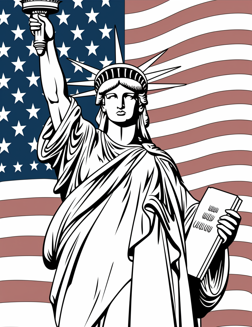 Color Craftables | Coloring Pages | Holiday - 4th of July - Statue of ...