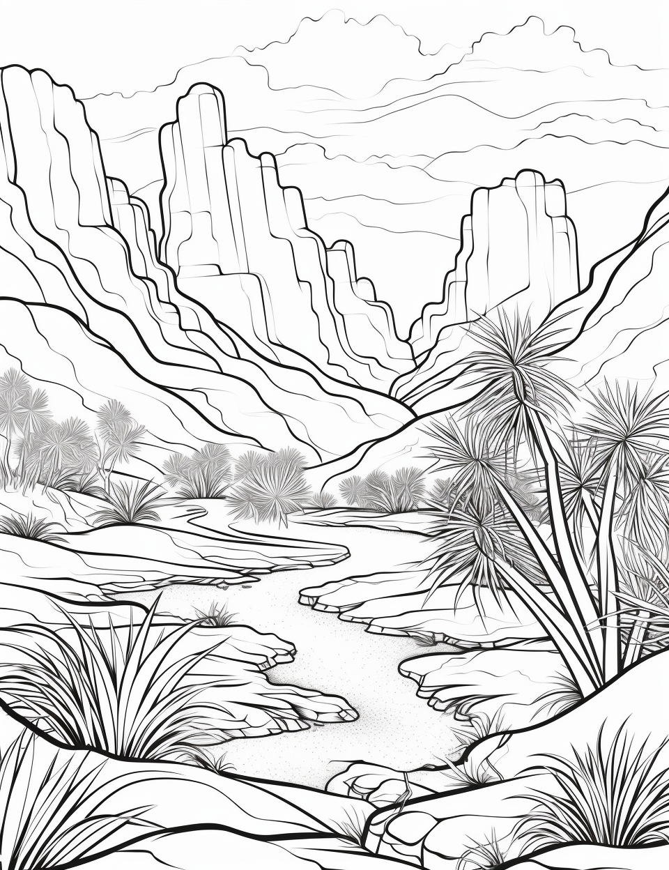 Color Craftables | Coloring Pages | Nature - Deserts