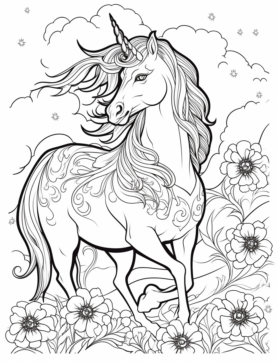 Color Craftables | Coloring Pages | Mythical Creatures - Unicorn