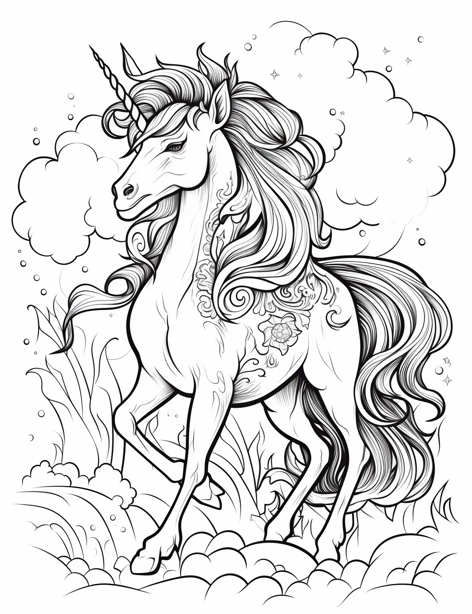 Color Craftables | Coloring Pages | Mythical Creatures - Unicorn