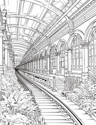 Color Craftables | Coloring Pages | Nature - Built Environment - Train ...