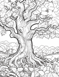 Color Craftables | Coloring Pages | Nature - Trees - Oak