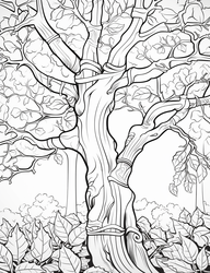 Color Craftables | Coloring Pages | Nature - Trees - Oak