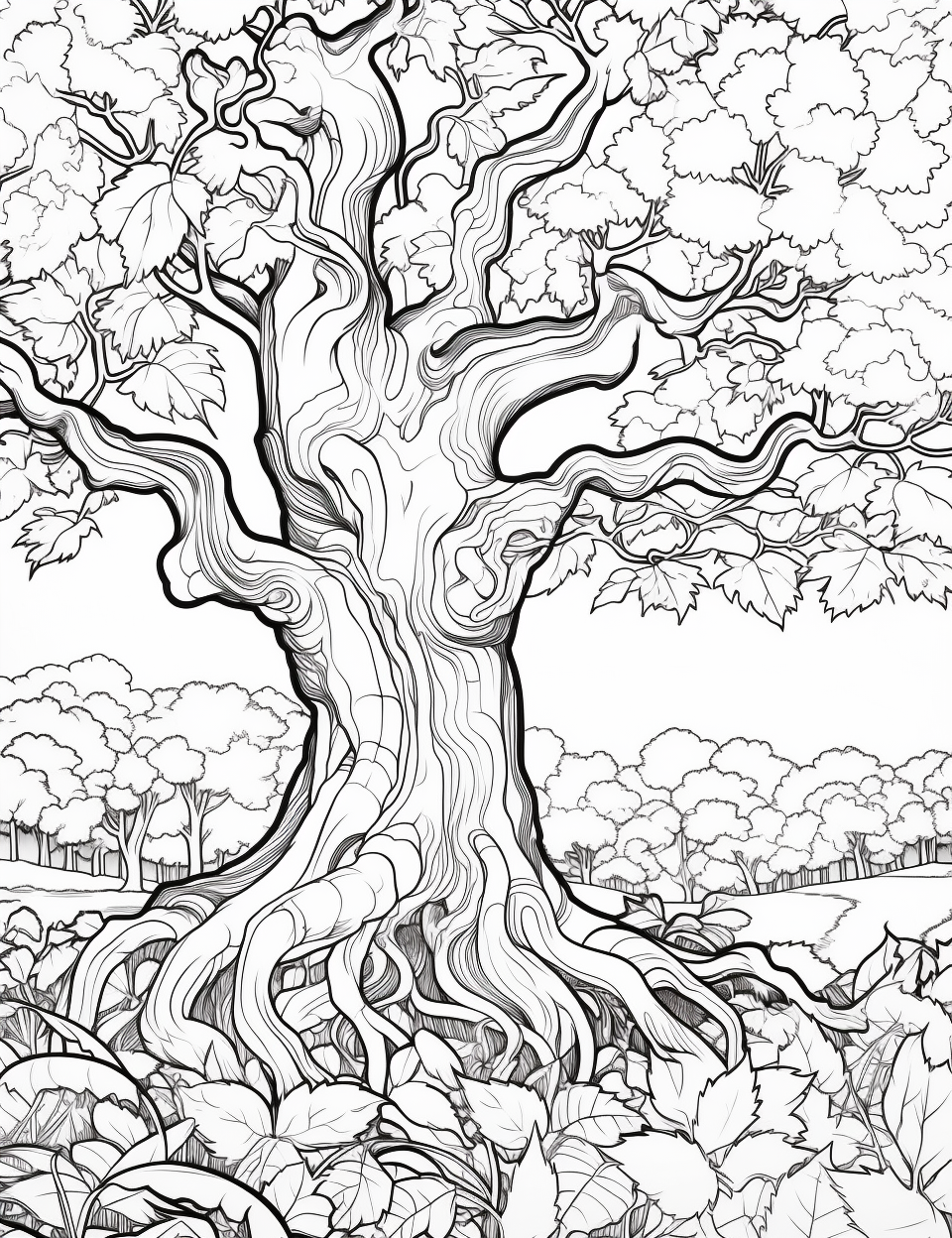 Color Craftables | Coloring Pages | Nature - Trees - Oak