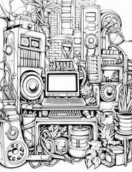 Color Craftables | Coloring Pages | Objects - Electronics