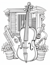 Color Craftables | Coloring Pages | Objects - Musical Instruments