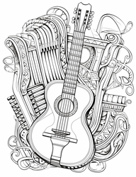 Color Craftables | Coloring Pages | Objects - Musical Instruments