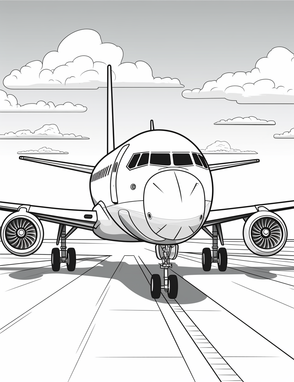 Color Craftables | Coloring Pages | Aviation - Aviation Elements - Runways