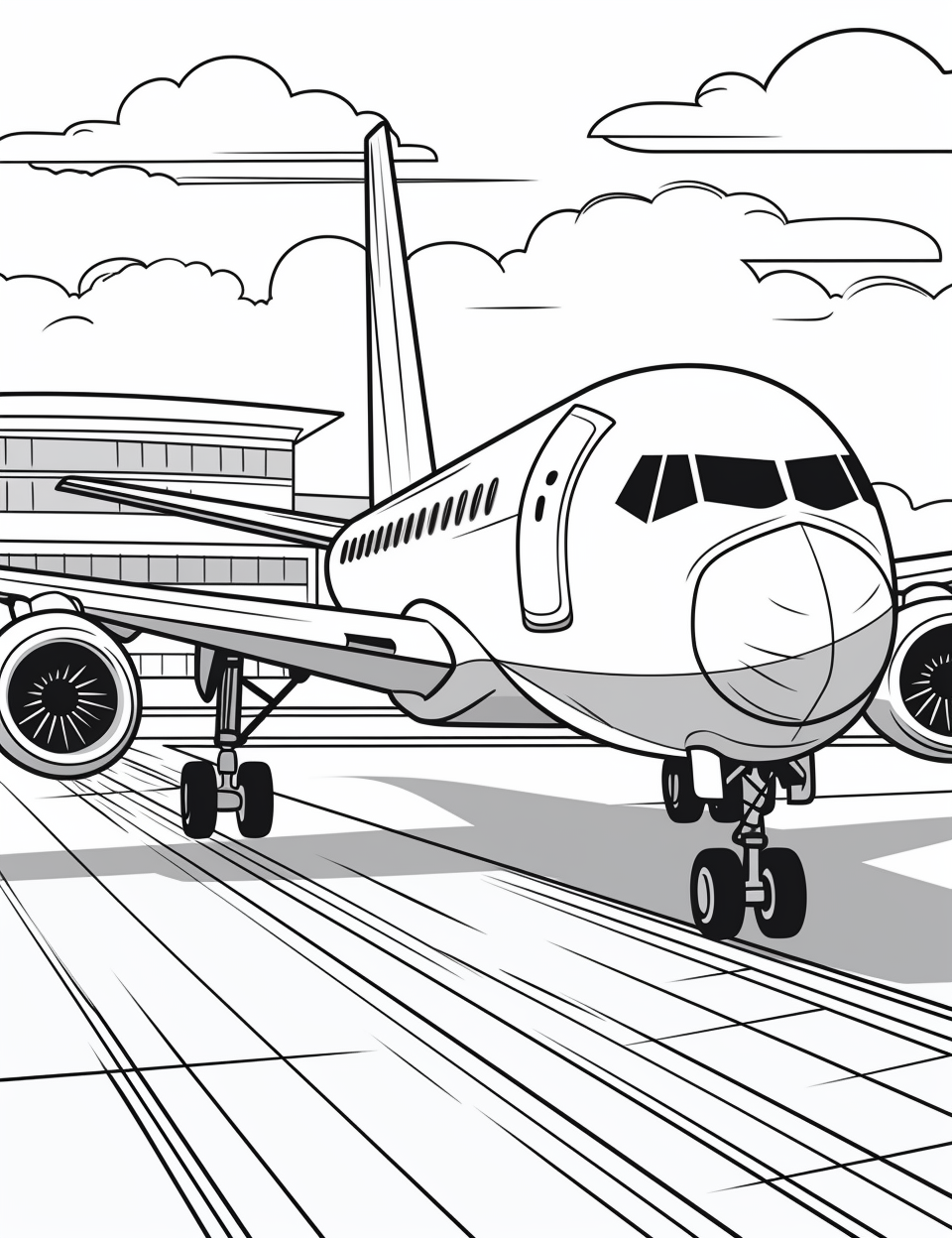 Color Craftables | Coloring Pages | Aviation - Aviation Elements - Runways
