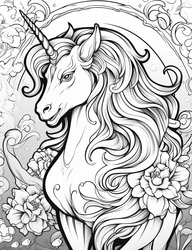 Color Craftables | Coloring Pages | Mythical Creatures - Unicorn