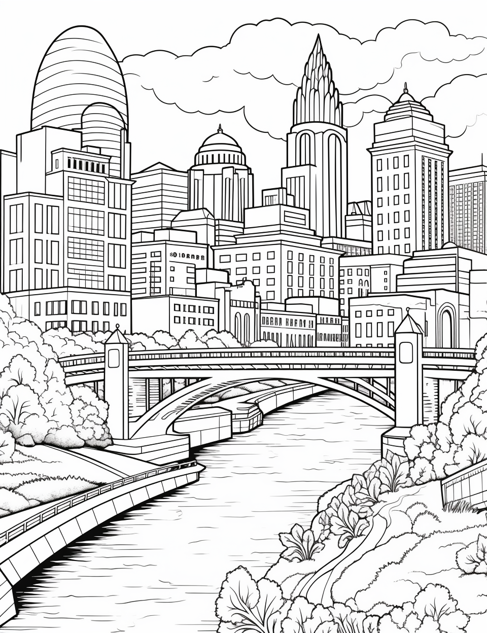 Color Craftables | Coloring Pages | Nature - Cityspace - Capital Cities