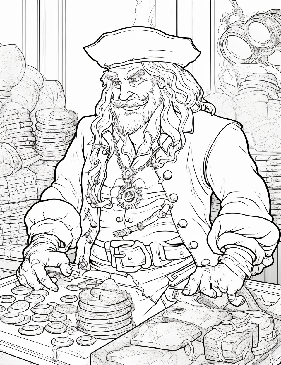 Color Craftables | Coloring Pages | Pirates & Treasure - Treasures ...