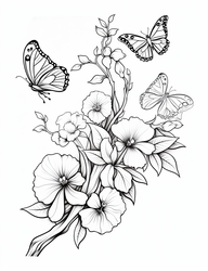 Color Craftables | Coloring Pages | Seasons - Spring - Butterflies