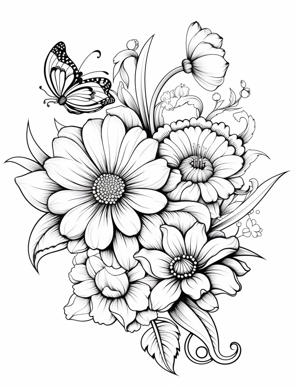 Color Craftables | Coloring Pages | Seasons - Spring - Butterflies