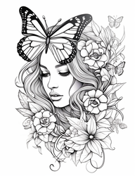 Color Craftables | Coloring Pages | Seasons - Spring - Butterflies