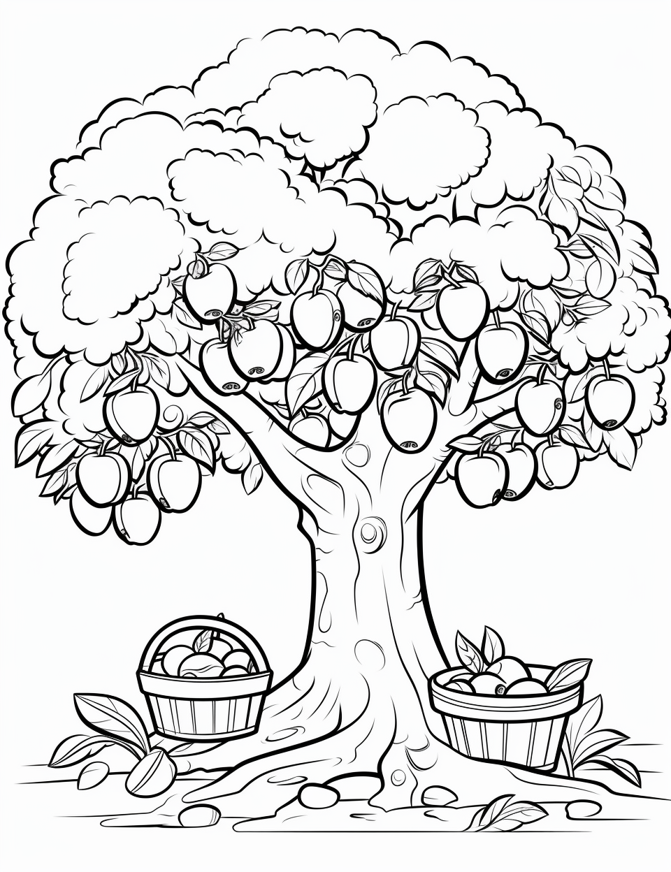 Color Craftables | Coloring Pages | Seasons - Fall - Apple Picking