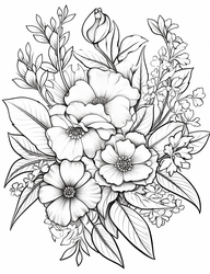 Color Craftables | Coloring Pages | Seasons - Spring - Blooming Flowers