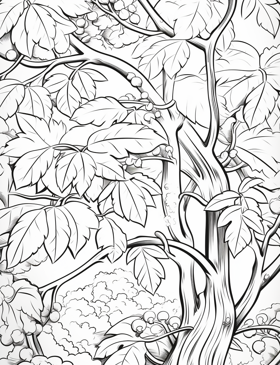 Color Craftables | Coloring Pages | Seasons - Fall - Falling Leaves