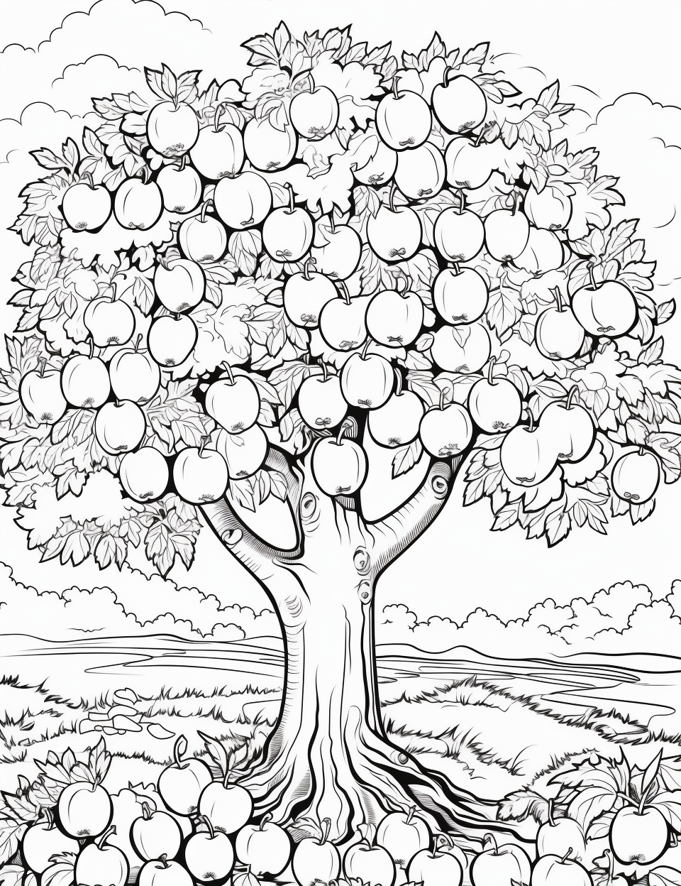Color Craftables | Coloring Pages | Seasons - Fall - Apple Picking
