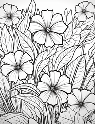 Color Craftables | Coloring Pages | Seasons - Spring - Blooming Flowers