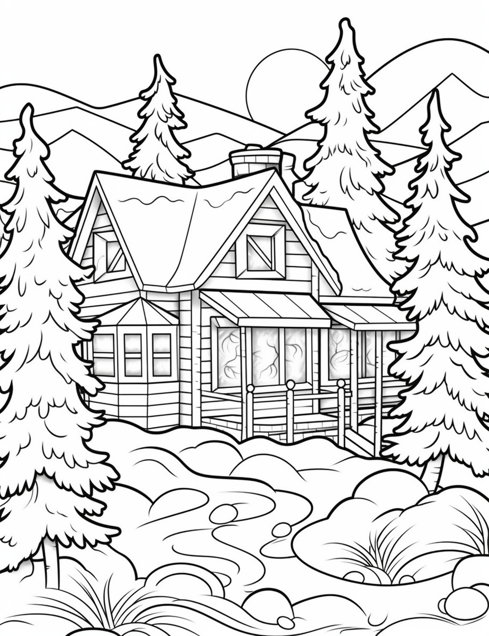 Color Craftables | Coloring Pages | Seasons - Winter - Icicles