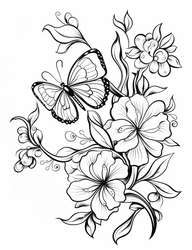 Color Craftables | Coloring Pages | Seasons - Spring - Butterflies