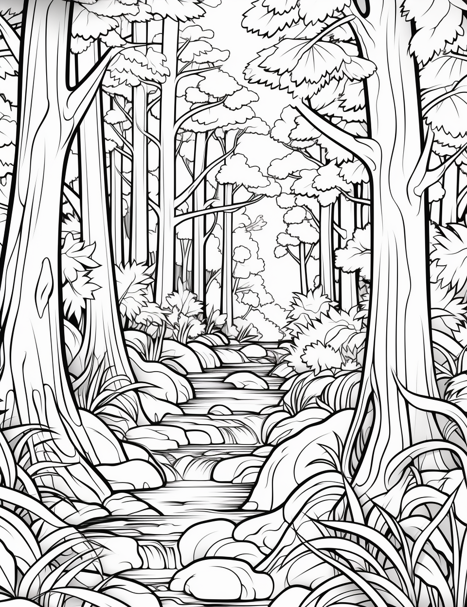 Color Craftables | Coloring Pages | Nature - Forests - Boreal Forest