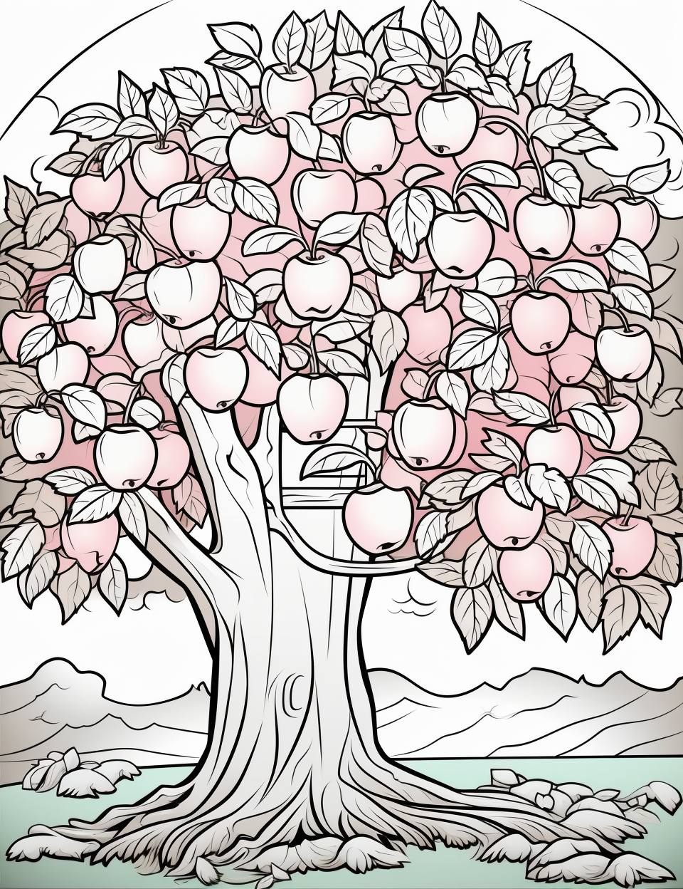 Color Craftables | Coloring Pages | Seasons - Fall - Apple Picking