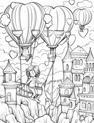 Color Craftables | Coloring Pages | Romantic & Love - Whimsical Love