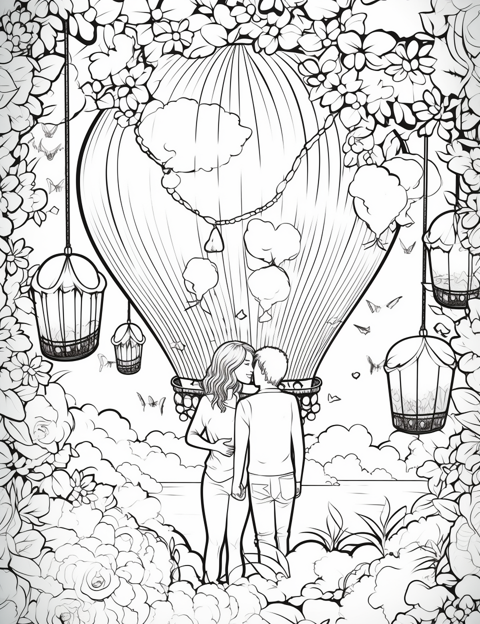 Color Craftables | Coloring Pages | Romantic & Love - Whimsical Love ...