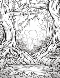 Color Craftables | Coloring Pages | Nature - Forests - Boreal Forest